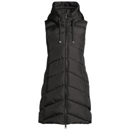 Steppweste NEW VIEW "TM3", Damen, Gr. XL, schwarz, Obermaterial: 100% Polyester PES., regular fit, Westen Steppweste, mit weitenregulierbarer Kapuze
