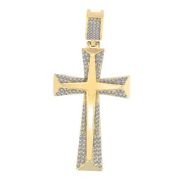 Adelia&acute;s Kettenanh&auml;nger ADELIA&acute;S "Anh&auml;nger &ndash; Kreuzanh&auml;nger aus Edelstahl mit Strass Steinchen", gold, Schmuckanh&auml;nger, Damen, Edelstahl, Kettenanh&auml;nger, Zum Verschenken &ndash; passend f&uuml;r viele Anl&auml;sse