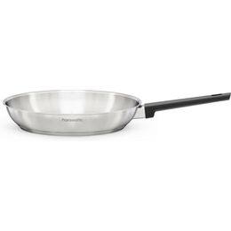 Bratpfanne Hanseatic "SMART", silberfarben, B:29,7cm H:5cm L:48,1cm &Oslash;:28cm, Pfannen, Bratpfanne, ohne Beschichtung, energiesparend, f&uuml;r alle Herdarten, inkl. Induktion