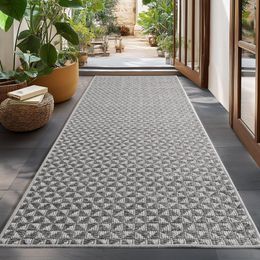 Outdoorteppich Ayyildiz Teppiche "IBIZA 1903", grau, B:80cm H:5mm L:150cm, Polypropylen, Teppiche, Outdoorteppich, In und Outdoor, L&auml;ufer, Wohnzimmer, K&uuml;che, Flur oder Wintergarten
