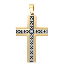 Adelia&acute;s Kettenanh&auml;nger ADELIA&acute;S "Anh&auml;nger &ndash; Kreuzanh&auml;nger aus Edelstahl mit Strass Steinchen", silber, Schmuckanh&auml;nger, Damen, Edelstahl, Kettenanh&auml;nger, Sch&ouml;ne Geschenkidee zum Geburtstag