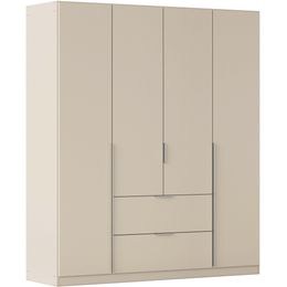 Dreht&uuml;renschrank OTTO HOME "Kleiderschrank Schrank Garderobe AGORDO mit Dekor- oder Hochglanzfront", beige (beige (champagner)), Schr&auml;nke, B/H/T: 181cm x 229cm x 54cm, Griffe Alufarben, Holzwerkstoff, Dreht&uuml;renschrank, mit Au&szlig;enschubk&auml;sten, Serie in 7 Breiten und 2 H&ouml;hen MADE IN GERMANY, B:181cm H:229cm T:54cm