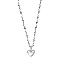 Adelia&acute;s Kette mit Anh&auml;nger ADELIA&acute;S "Damen 925 Silber Halskette mit Anh&auml;nger Herz mit Zirkonia", silber, herz, Halsketten, Damen, unbekannt, Silber 925 (Sterlingsilber)
