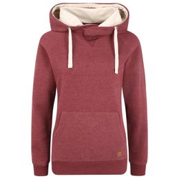 Kapuzenpullover oxmo "Hoodie OXJulia", Damen, Gr. S, rot (zinfandel), Obermaterial: 60% Baumwolle CO. 40% Polyester PES., Sweatshirts Kapuzenpullover