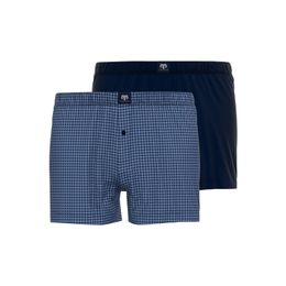 Boxershorts Ceceba "Boxershort Daytona 2er Pack", Herren, Gr. XXL, blau, Obermaterial: 100% Baumwolle CO., Unterhosen