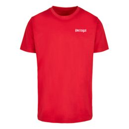 T-Shirt MisterTee "MisterTee Pose Profissional Tee", Jungen, Gr. M, cityrot, 100% Baumwolle, bedruckt, normal, Rundhals, Shirts T-Shirt
