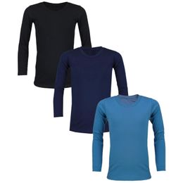 Unterhemd TUPTAM "Unterhemd Kinder Unisex Unterhemd Langarm 3er Pack", M&auml;dchen, Gr. 116, N-Gr, lila (farbenmix 4), Obermaterial: 100% Baumwolle CO., Unterhemden Unterhemd