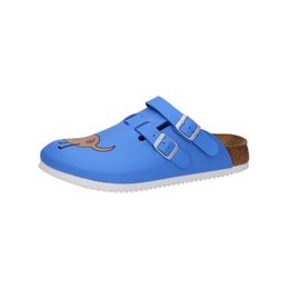 Pantolette Birkenstock "Kay SL", Damen, Gr. 35, blau (hund blau), Obermaterial: 100% sonstige Fasern AF., Schuhe Pantolette