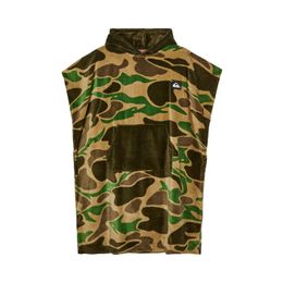 Badeponcho Quiksilver "Hoody", Herren, gr&uuml;n (kelp garage camo), Obermaterial: 100% Baumwolle., Hausm&auml;ntel