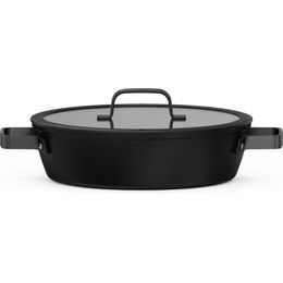 Servierpfanne Hanseatic "ALU PRO", schwarz, &Oslash;:28cm, Pfannen, Profi Pfanne mit Antihaftbeschichtung, f&uuml;r alle Herdarten, Induktion