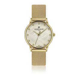 Quarzuhr PHILIPP BLANC "PC6-B038G", gold, Armbanduhren, Damen, Quarzuhr