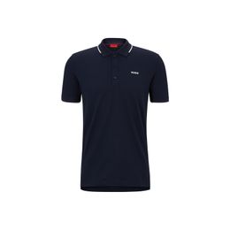 Poloshirt Hugo "Poloshirt Dinoso", Herren, Gr. M, blau, Obermaterial: 93% Baumwolle CO. 7% Elasthan EL., Shirts