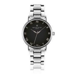 Quarzuhr PHILIPP BLANC "PA6-B090S", silber, Armbanduhren, Herren, Quarzuhr