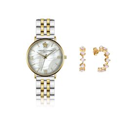 Quarzuhr AMELIA PARKER "SAF7-1", gold, silber, Armbanduhren, Damen, Quarzuhr
