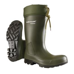 Sicherheitsstiefel Dunlop "Purofort Thermoflex full safety" Gr. 47, gr&uuml;n, 47, Obermaterial: 100% Textilmaterial TEXMAT., Schuhe