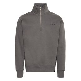 !Solid Troyer SOLID "Troyer SDHann", Herren, Gr. XXL, grau (iron gate), Obermaterial: 60% Baumwolle CO. 40% Polyester PES., Pullover Troyer