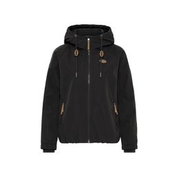 Windbreaker oxmo "Windbreaker OXTinna", Damen, Gr. S, schwarz (meteorite), Obermaterial: 100% Polyester PES., Jacken Windbreaker