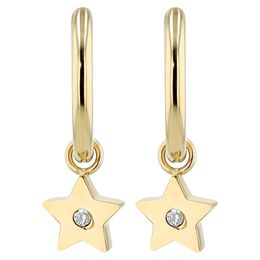 Adelia&acute;s Kettenanh&auml;nger ADELIA&acute;S "Anh&auml;nger &ndash; Stern Anh&auml;nger aus Edelstahl mit Strass Steinchen", gold, Schmuckanh&auml;nger, Damen, Edelstahl, Kettenanh&auml;nger, Ideal zum Verschenken &ndash; schlicht und stilvoll