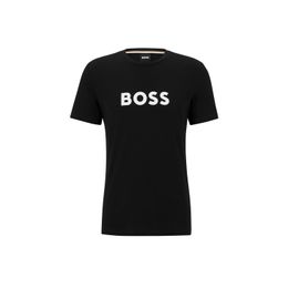 T-Shirt BOSS "T-Shirt 1er Pack", Jungen, Gr. M, schwarz, Obermaterial: 100% Baumwolle CO., Shirts T-Shirt