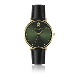 Quarzuhr AMELIA PARKER "AF6-S018G", gr&uuml;n (schwarz), Armbanduhren, Damen, Quarzuhr