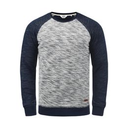 !Solid Longpullover SOLID "Sweatshirt SDFlocker", Herren, Gr. XXL, blau (insignia b), Obermaterial: 100% Baumwolle CO., Sweatshirts Longpullover
