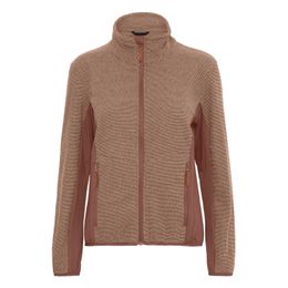 Fleecejacke North Bend "Fleecejacke NBHelga W", Damen, Gr. 40, braun (cognac), Obermaterial: 100% Polyester PES., Jacken Fleecejacke