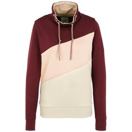 Kapuzenpullover oxmo "Hoodie OXAgda", Damen, Gr. S, rot (wine rot), Obermaterial: 70% Baumwolle CO. 30% Polyester PES., Sweatshirts Kapuzenpullover