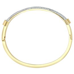 Adelia&acute;s Armreif ADELIA&acute;S "Armband &ndash; Armreif aus Edelstahl mit Strass Steinchen &Oslash; 6,0 cm cm", gold, Armb&auml;nder, Damen, 6cm, Edelstahl, Armreif, Ein stilvolles Geschenk f&uuml;r besondere Momente