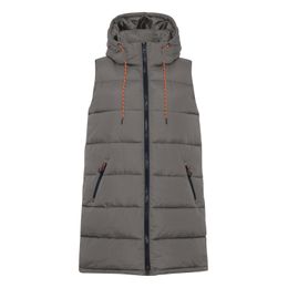 Steppweste oxmo "Damen Steppweste OXJoanne", Damen, Gr. 38, grau (castlerock), Obermaterial: 100% Polyester PES., Westen Steppweste