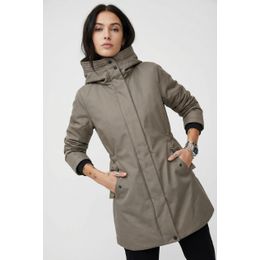 Parka Only "ONLJULIE WINTER PARKA OTW", Damen, Gr. S, beige (walnut), Web, Obermaterial: 100% Polyester, unifarben, Po-bedeckend, Windstopperb&uuml;ndchen, Jacken Parka