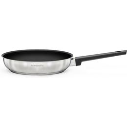 Bratpfanne Hanseatic "SMART", silberfarben, schwarz, B:25,7cm H:5cm L:44,2cm &Oslash;:24cm, Pfannen, Bratpfanne, Pfanne mit Antihaftbeschichtung, f&uuml;r alle Herdarten, inkl. Induktion