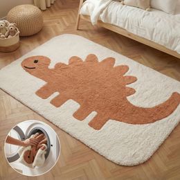 Kinderteppich Hanse Home "Doro", creme orange, B:140cm H:10mm L:200cm, Baumwolle, Teppiche, Kinderteppich, Waschbar, Handgemacht, Weich, Rutschfest, Spielteppich Kinderzimmer