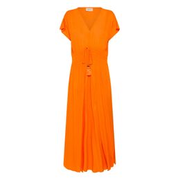 Midikleid Cream "Kleid CRAllie", Damen, Gr. 38, N-Gr, orange (celosia orange), Obermaterial: 100% Viskose CV., Kleider Midikleid