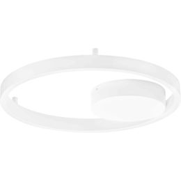 NOVA LUCE Deckenleuchte "HEDRA", wei&szlig;, 2, &Oslash; 40cm H: 5cm, 1 Stk., Leuchten, Deckenleuchte