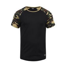!Solid Rundhalsshirt SOLID "Rundhalsshirt SDCahil", Herren, Gr. M, schwarz (schwarz dus), Obermaterial: 100% Baumwolle CO., Shirts Rundhalsshirt