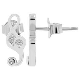 Adelia&acute;s Paar Ohrh&auml;nger ADELIA&acute;S "Ohrringe &ndash; Ohrstecker Schl&uuml;ssel aus 925 Silber mit Zirkonia", Damen, Gr. Damen, Silber 925 (Sterlingsilber), silber, Ohrringe, Sch&ouml;ne Geschenkidee zum Geburtstag