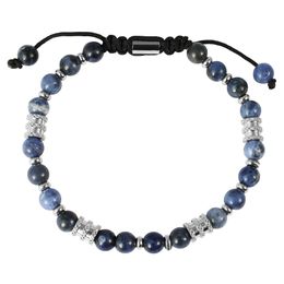 Adelia&acute;s Gliederarmband ADELIA&acute;S "Armband &ndash; Kugelarmband aus Edelstahl mit Tigerauge 19,5 cm", silber, Armb&auml;nder, Herren, 20cm, Edelstahl, Gliederarmband, Geschenkidee: zeitlos und vielseitig