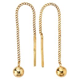 Paar Ohrh&auml;nger Jobo, gold (gelbgold 333), Ohrringe, Damen, Gelbgold 333, 333 Gold