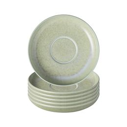 Untertasse "Kaffeeuntertassen Perlemor Alga &oslash; 16,1 cm 6er Set gr&uuml;n", gr&uuml;n, L:16,1cm, LIKE. BY VILLEROY & BOCH, Speiseteller