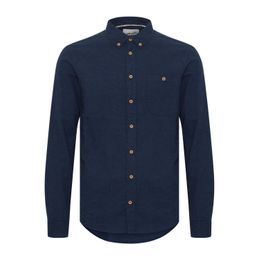 Langarmhemd Blend "Langarmhemd BHShirt", Herren, Gr. XXL, N-Gr, blau (marineblaus), Obermaterial: 100% Baumwolle CO., Hemden