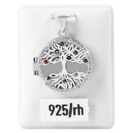 Adelia&acute;s Medallionanh&auml;nger ADELIA&acute;S "Anh&auml;nger &ndash; Lebensbaum Medaillon aus 925 Silber mit Zirkonia", silber, Schmuckanh&auml;nger, Damen, Silber 925 (Sterlingsilber), Perfekt als Geschenk zum einen besonderen Tag