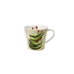 Tasse Goebel "Daria Rosso - Reaching Lighter Summits", bunt, B:10cm H:9,5cm, Fine China-Porzellan, Trinkgef&auml;&szlig;e, Tasse, F&uuml;llmenge 0,35l
