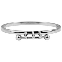 Adelia&acute;s Armreif ADELIA&acute;S "Armband &ndash; Armreif aus Edelstahl mit Strass Steinchen &Oslash; 5,8 cm cm", silber, Armb&auml;nder, Damen, 5,8cm, Edelstahl, Armreif, Perfekt als Geschenk zum Jubil&auml;um
