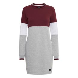 Sweatkleid oxmo "Sweatkleid OXOmila", Damen, Gr. S, N-Gr, rot (wine rot), Obermaterial: 80% Polyester PES. 20% Baumwolle CO., Kleider Sweatkleid