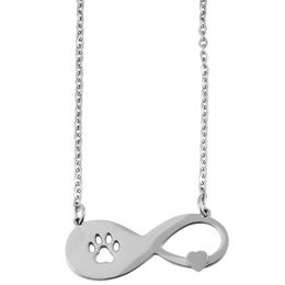 Adelia&acute;s Kette ohne Anh&auml;nger ADELIA&acute;S "Halskette &ndash; Ankerkette Unendlichkeitszeichen aus Edelstahl 43+5", silber, Halsketten, Damen, 48cm, Edelstahl, Ideal zum Verschenken &ndash; schlicht und stilvoll
