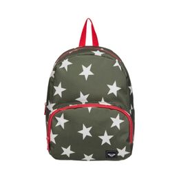 Tagesrucksack Roxy "Always Core Printed", Damen, winter moss simply starz s, Polyester, Rucks&auml;cke