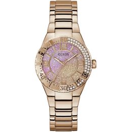 Quarzuhr Guess "SANGRIA", gold (ros&eacute;goldfarben), Armbanduhren, Damen, Quarzuhr, Armbanduhr, Damenuhr, Edelstahlarmband