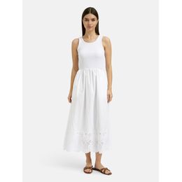 Smith & Soul Sommerkleid SMITH & SOUL, Damen, Gr. XL, US-Gr&ouml;&szlig;en, wei&szlig;, Web, Material: 100% Baumwolle, Futter: 100% Baumwolle, unifarben, regular fit Midi, Rundhals, normaler Saum, Kleider Sommerkleid, aus Baumwolle
