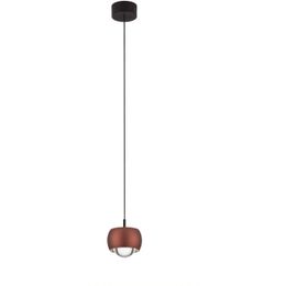 NOVA LUCE Pendelleuchte "CONGA", coffee, 1, &Oslash; 9,6cm H: 140cm, 1 Stk., Leuchten, Pendelleuchte