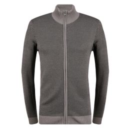 Strickjacke Blend "Strickjacke BHLonder", Herren, Gr. XXL, grau (granite), Obermaterial: 50% Polyacryl PAN. 50% Viskose CV., Strickjacken Strickjacke